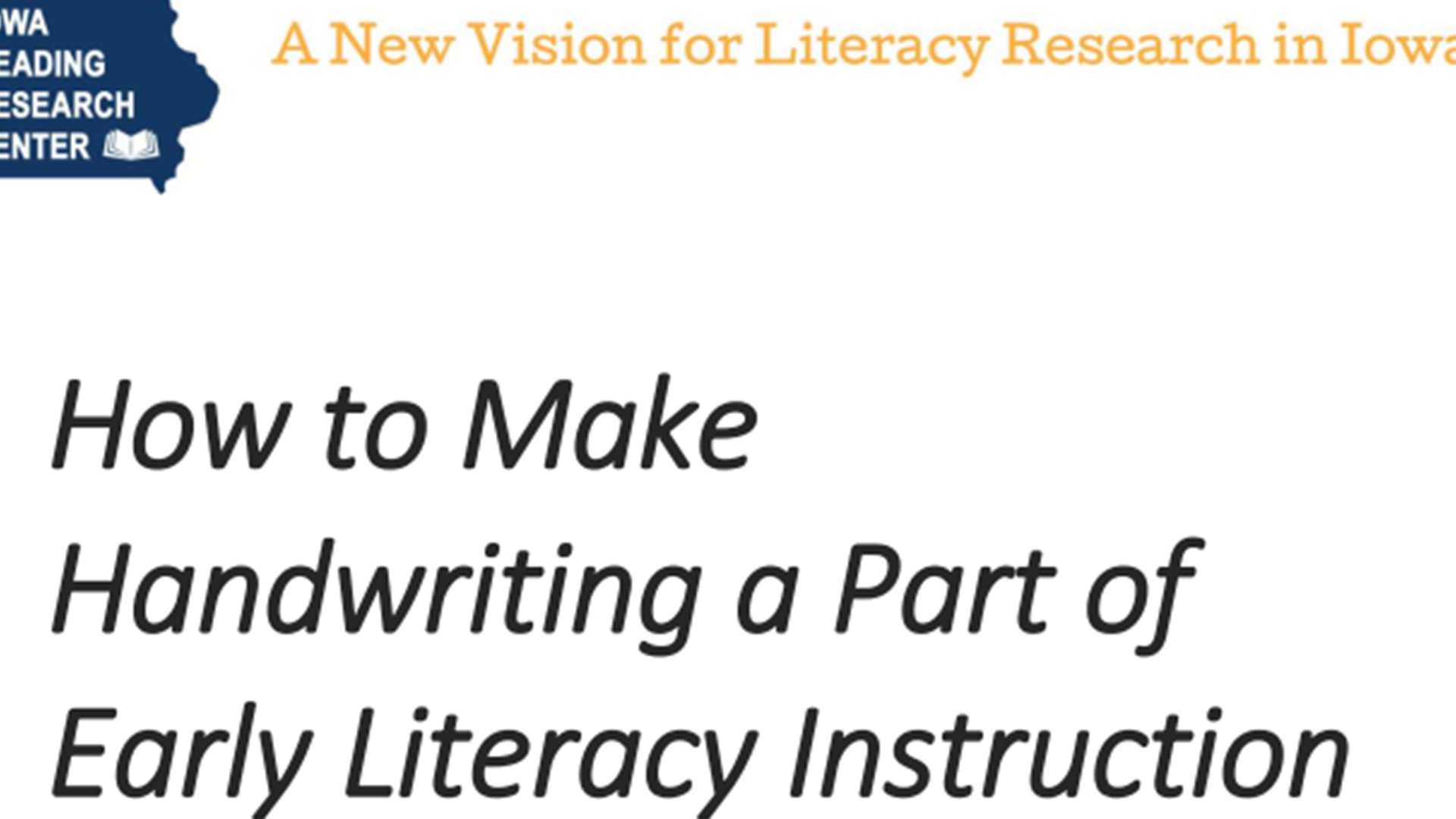 Literacy LIFTER | Iowa Reading Research Center - The University of Iowa